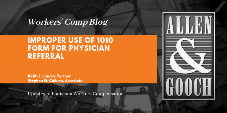 Improper Use of 1010 Form For Physician Referral